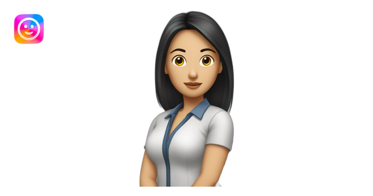 insctructor at driving school woman with black hairs emoji | AI Emoji ...