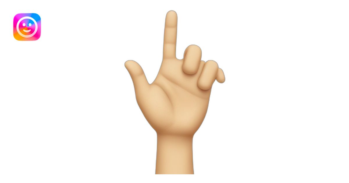 Hand sign of the aldente Italian paste emoji | AI Emoji Generator