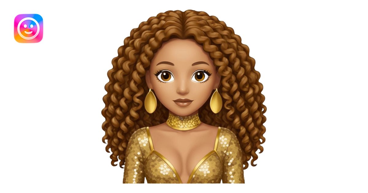 Mel B from Spice Girls with long brown curly hair, gold sequin outfit ...