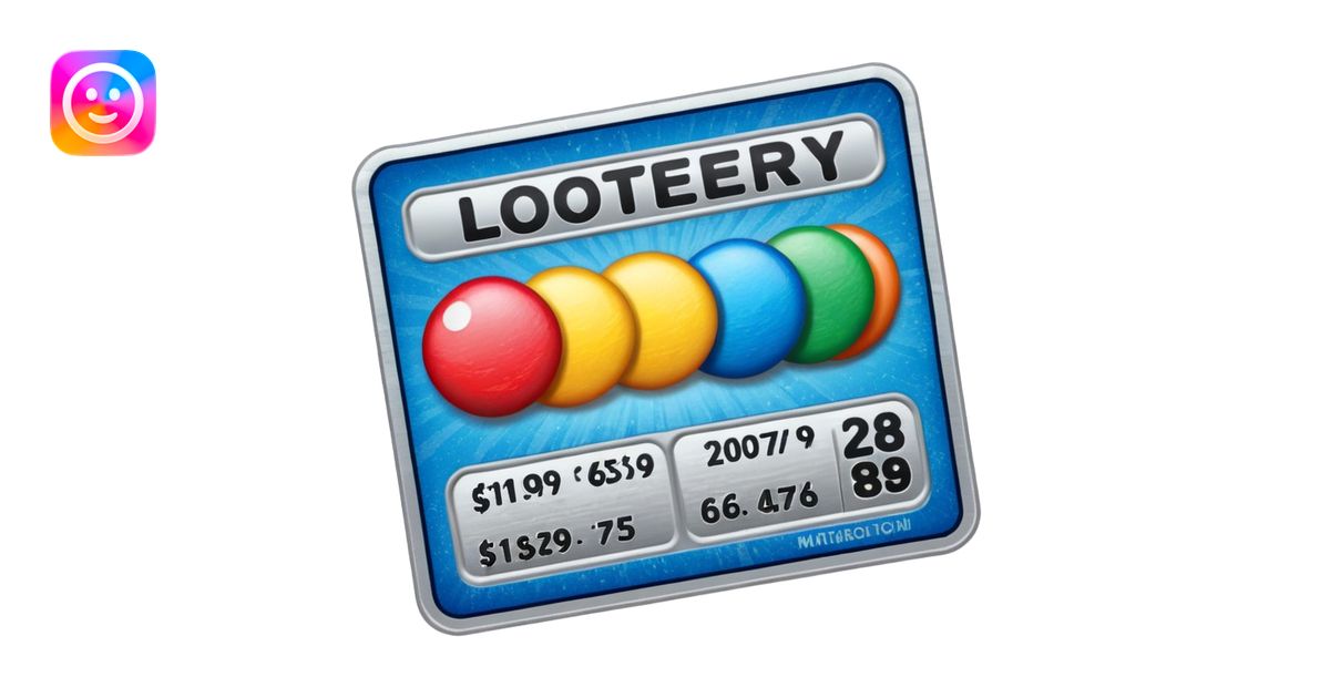 Lottery scratch ticket emoji | AI Emoji Generator