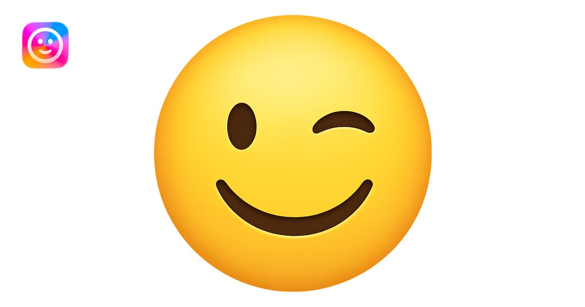 winking face emoji image | AI Emoji Generator