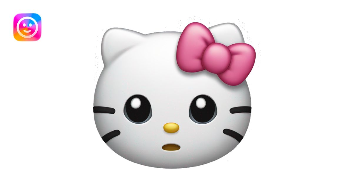 sad hello kitty emoji | AI Emoji Generator