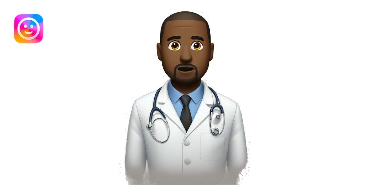 kanye debating doctor emoji | AI Emoji Generator