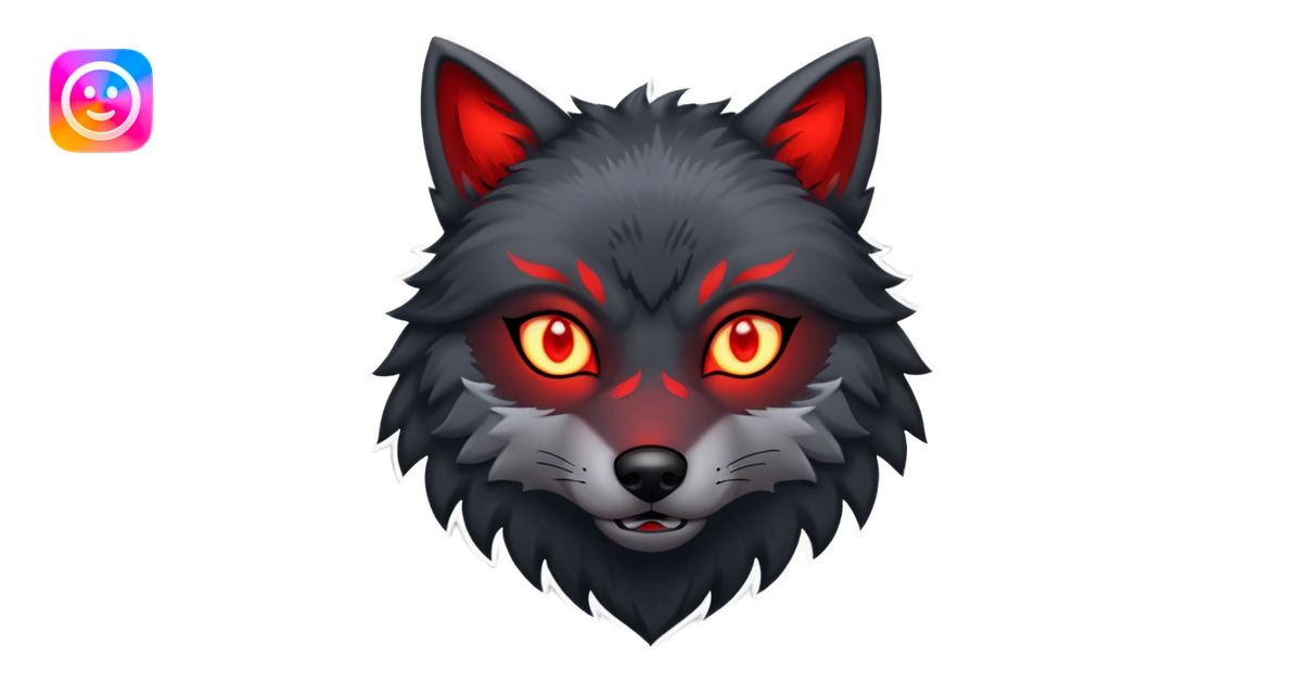 shadow wolf emoji | AI Emoji Generator