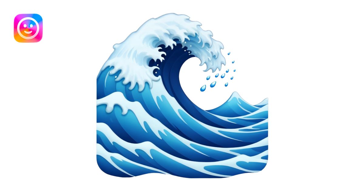 water waves emoji | AI Emoji Generator