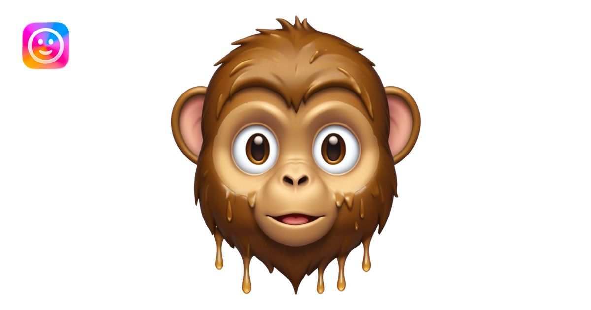 a wet monkey from head to toes emoji | AI Emoji Generator
