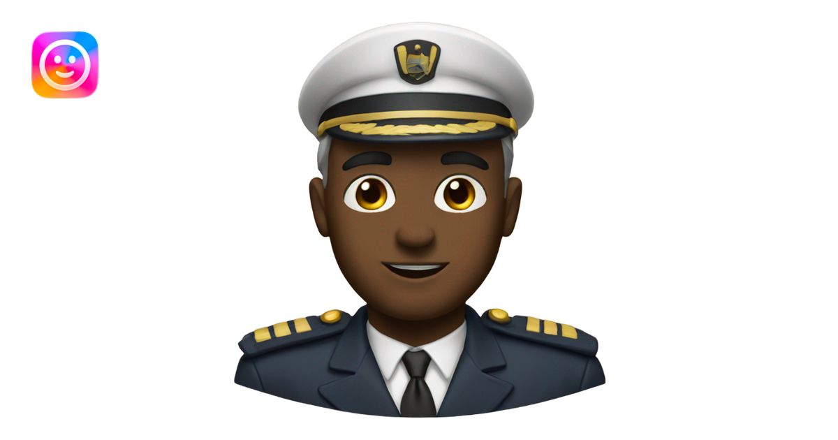 Speaking captain emoji | AI Emoji Generator