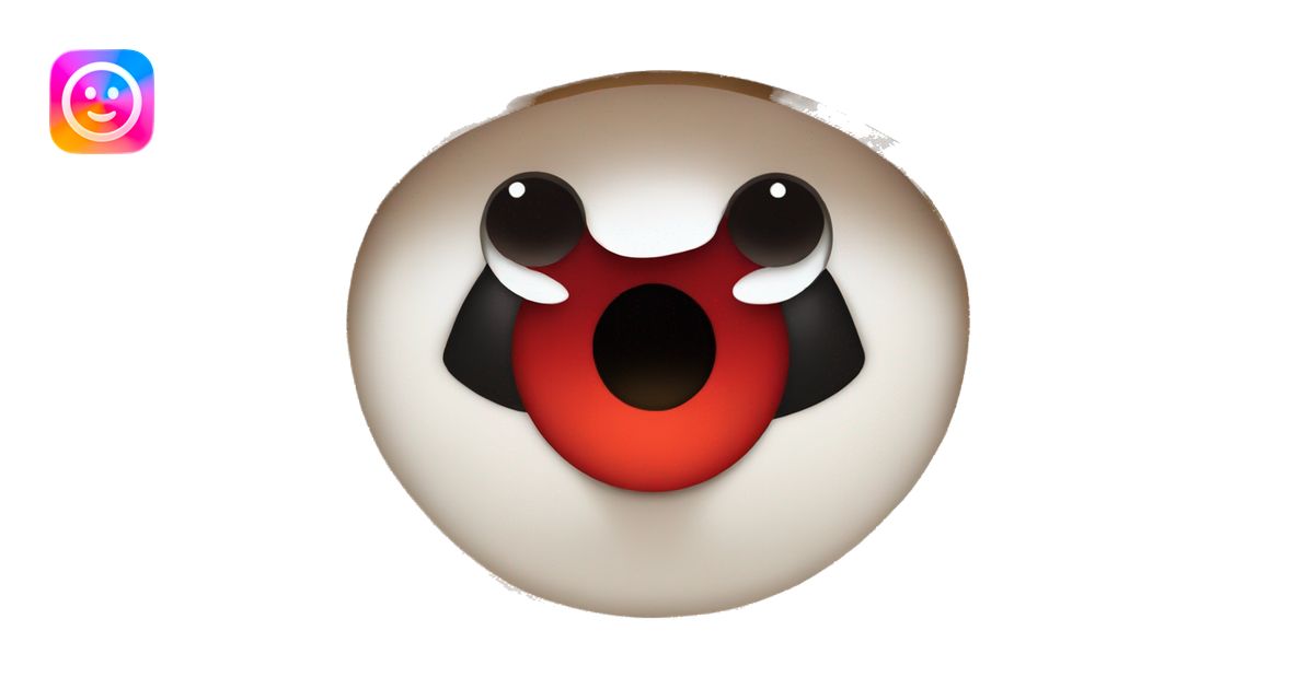 Stare with red eyes emoji | AI Emoji Generator