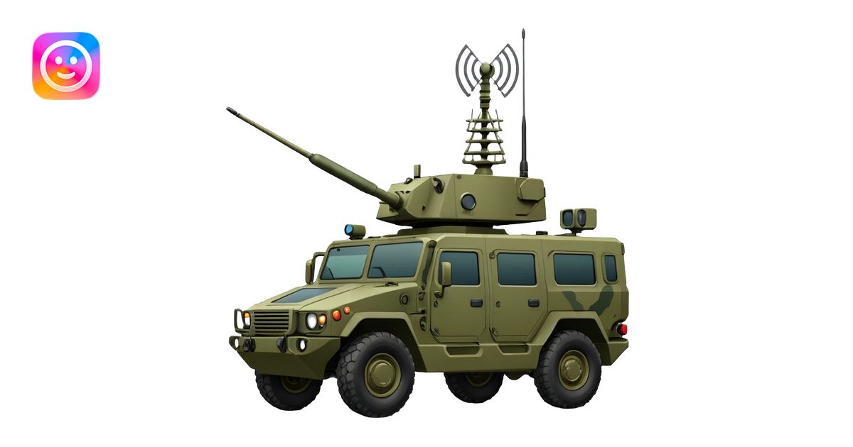 vehicle with electronic warfare equipment emoji | AI Emoji Generator