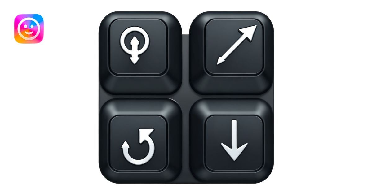 top arrow keybord caps emoji | AI Emoji Generator