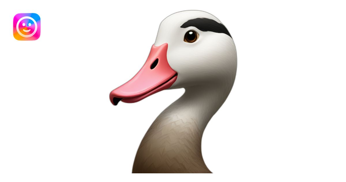 moustached goose emoji | AI Emoji Generator