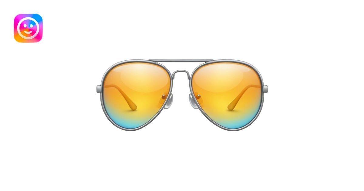 Aviator glasses emoji | AI Emoji Generator