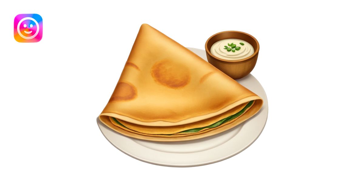South Indian dosa emoji | AI Emoji Generator