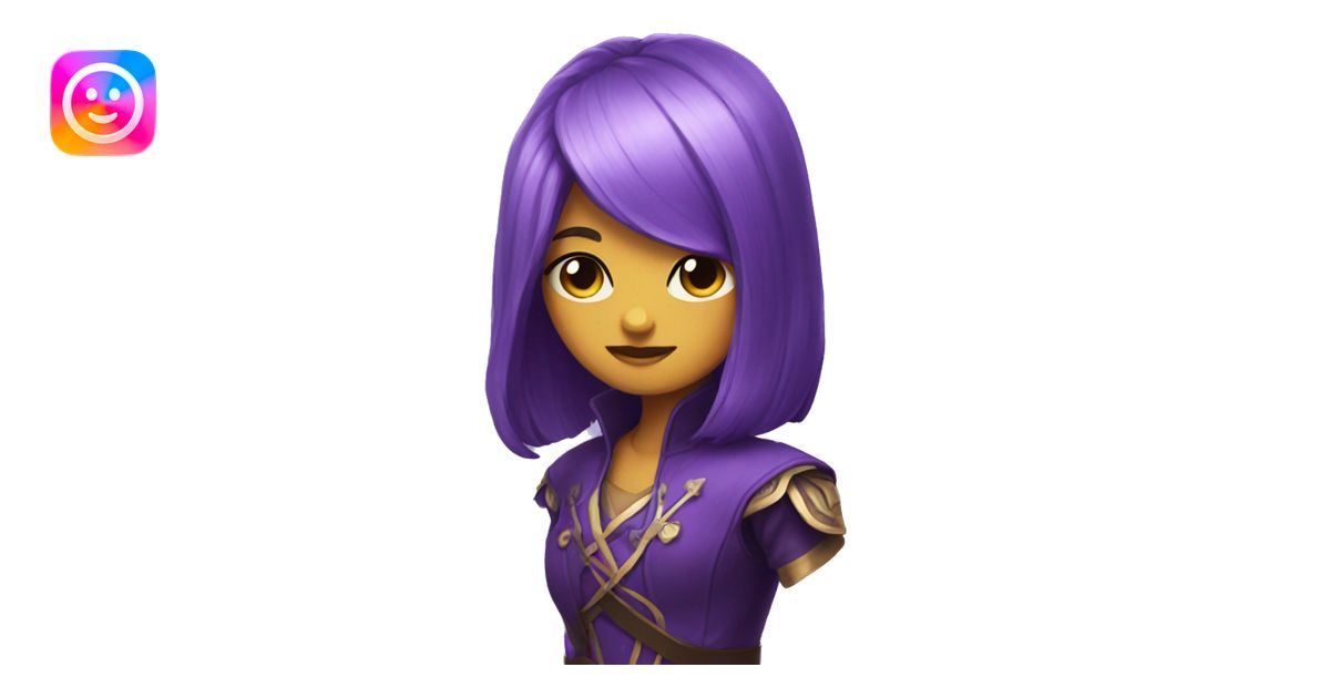 Violet from arcane emoji | AI Emoji Generator
