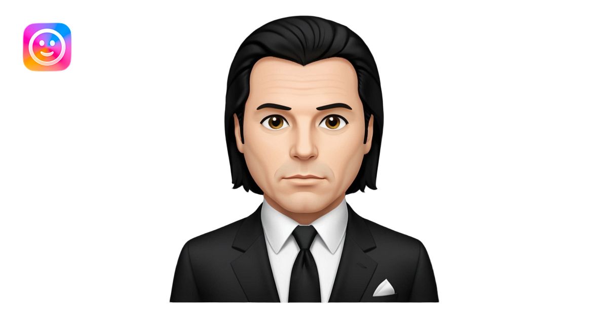 John Travolta as Vincent Vega in Pulp Fiction emoji | AI Emoji Generator