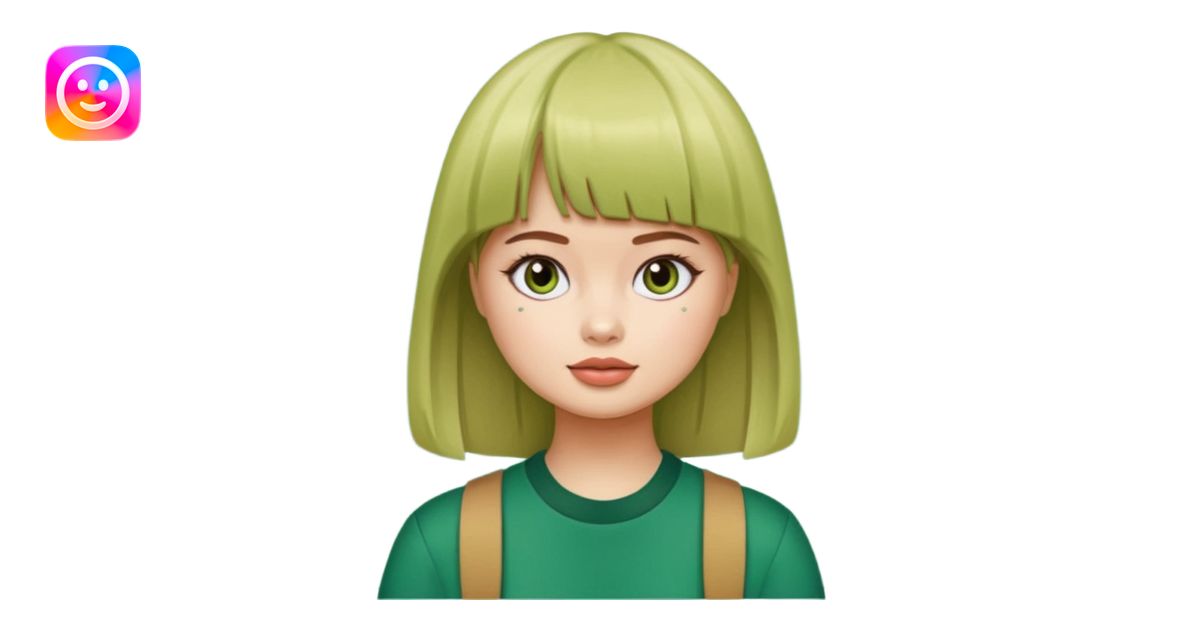 Debby Ryan (straight bangs) in Big City Greens emoji | AI Emoji Generator