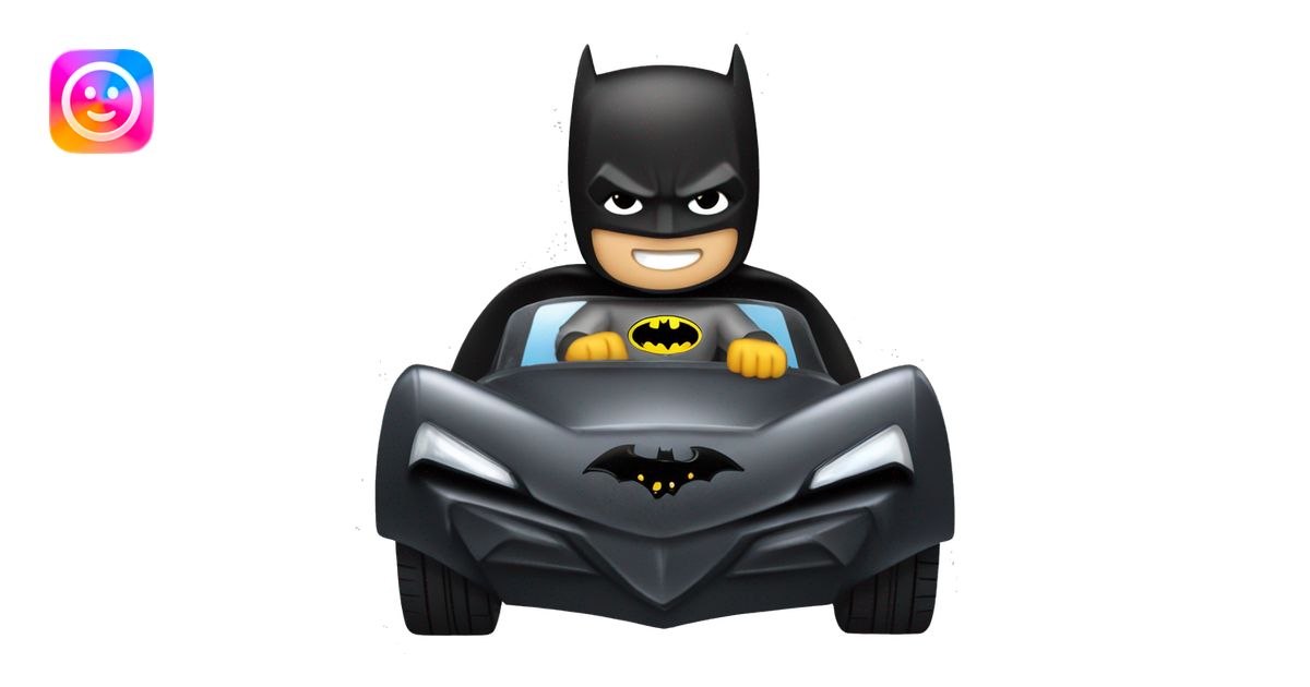 Batman is washing his Batmobile. emoji | AI Emoji Generator