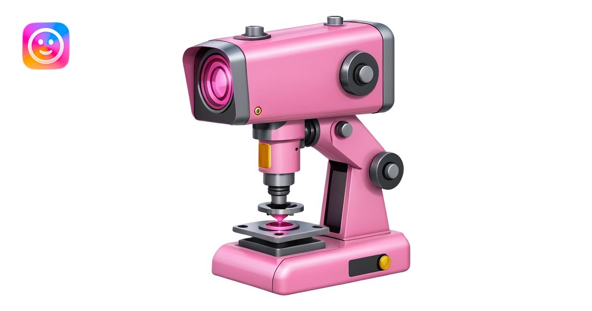 pink robotic machine welding laser emoji | AI Emoji Generator
