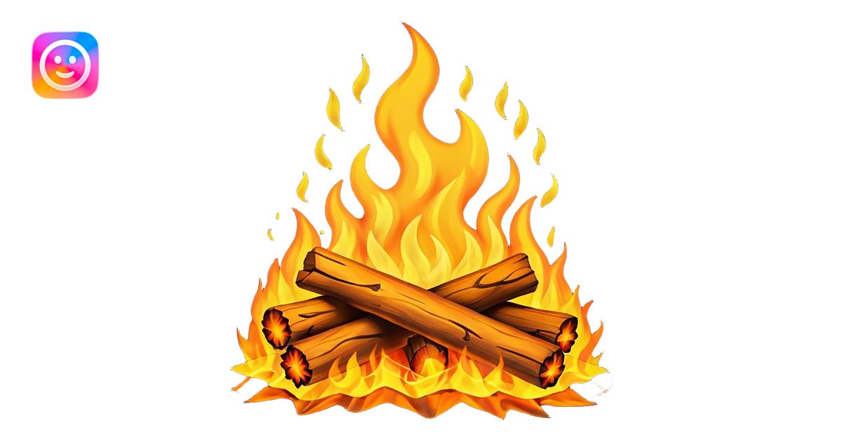 Camp fire emoji | AI Emoji Generator