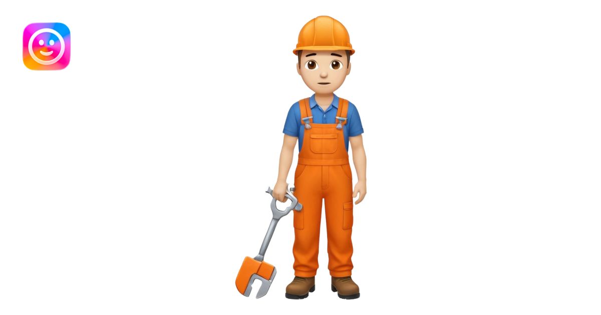 railway engineer, looking tired in orange overalls, boots, holding a ...