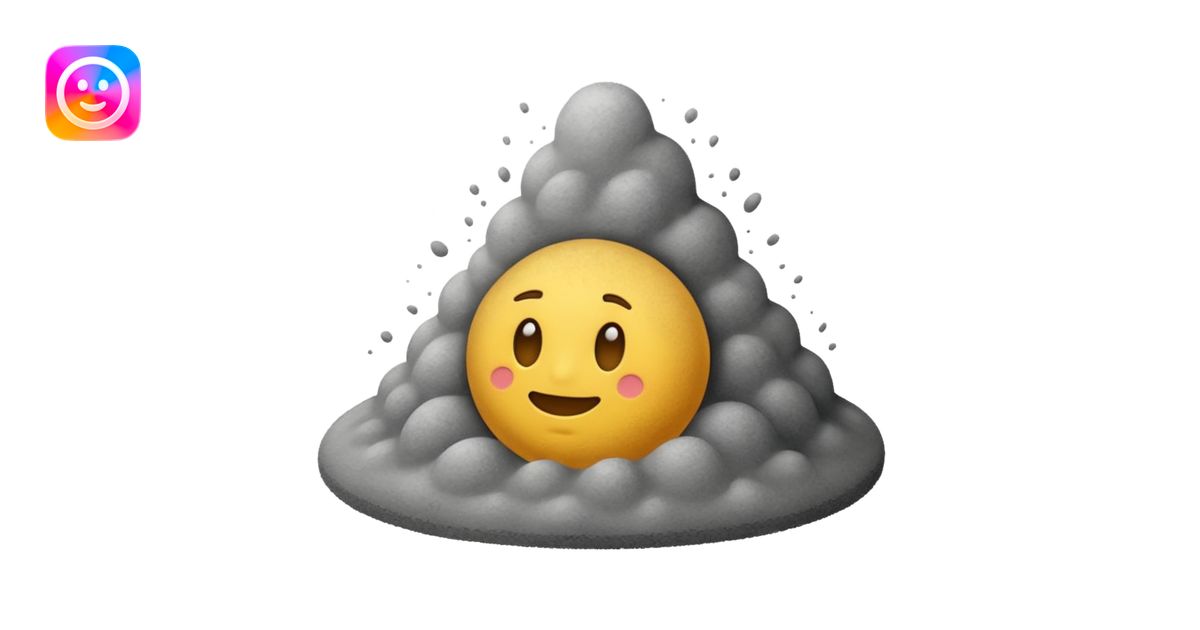 dust emoji, simple and clear emoji | AI Emoji Generator