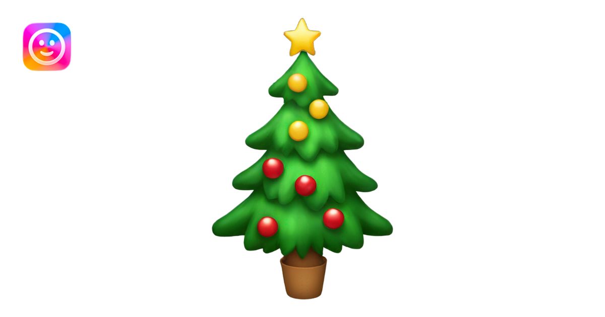 Christmas tree emoji | AI Emoji Generator