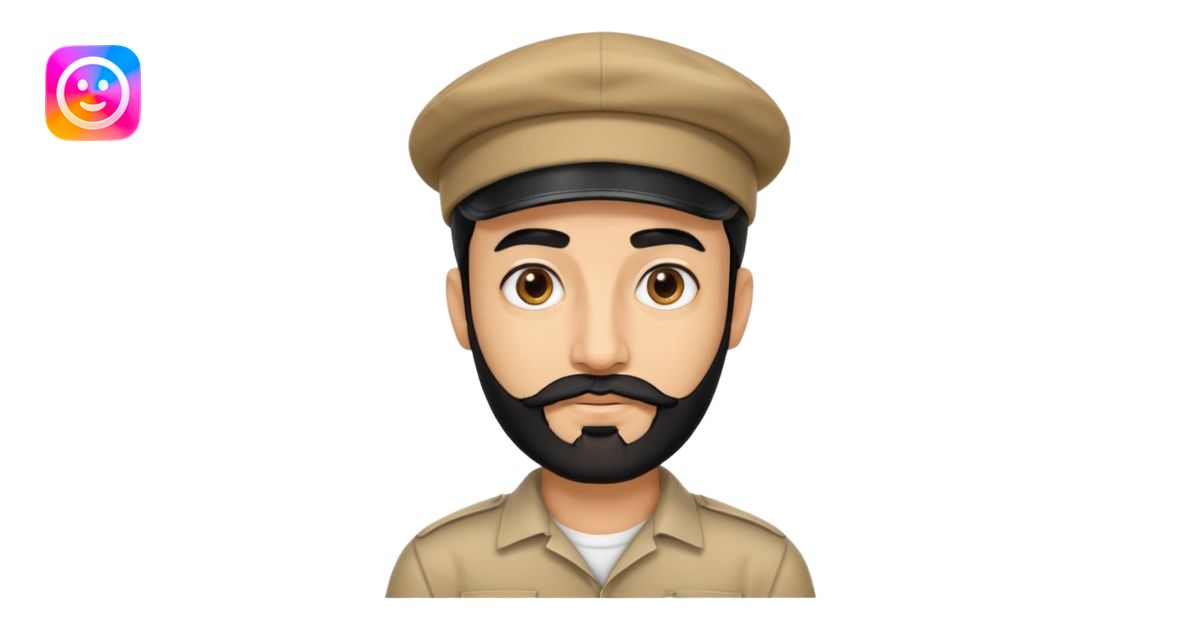 arabic streamer man with short black beard, short black mustache, black ...