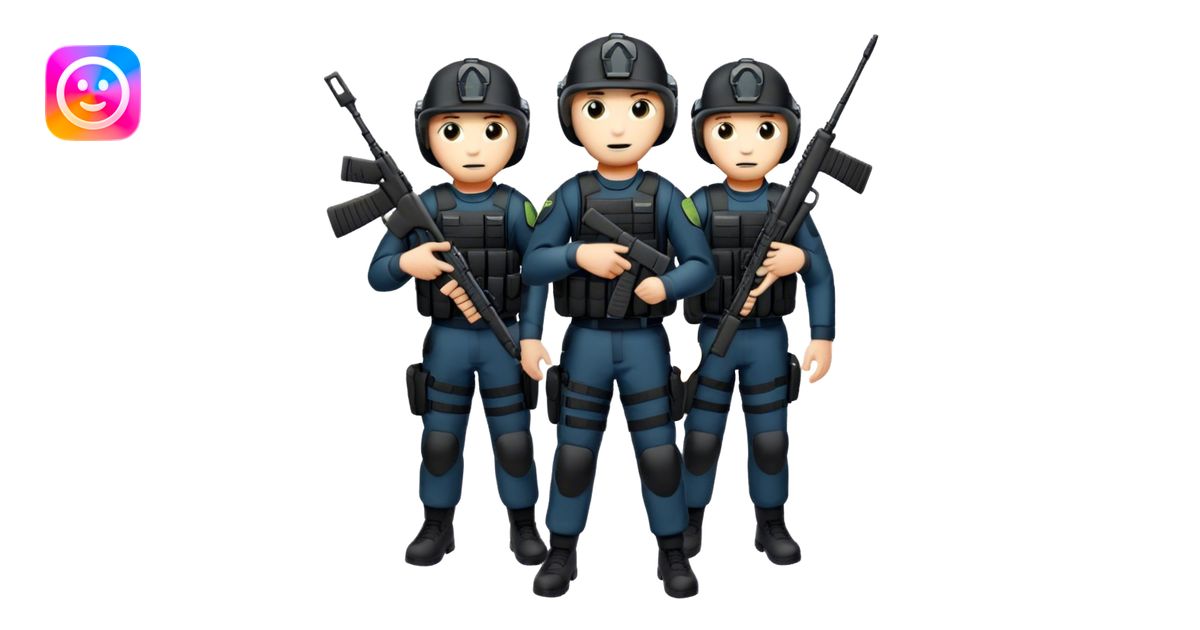 swat team emoji | AI Emoji Generator