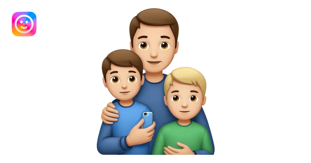 father and boy emoji | AI Emoji Generator