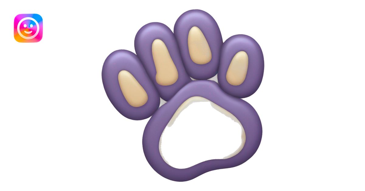 cat paw emoji | AI Emoji Generator