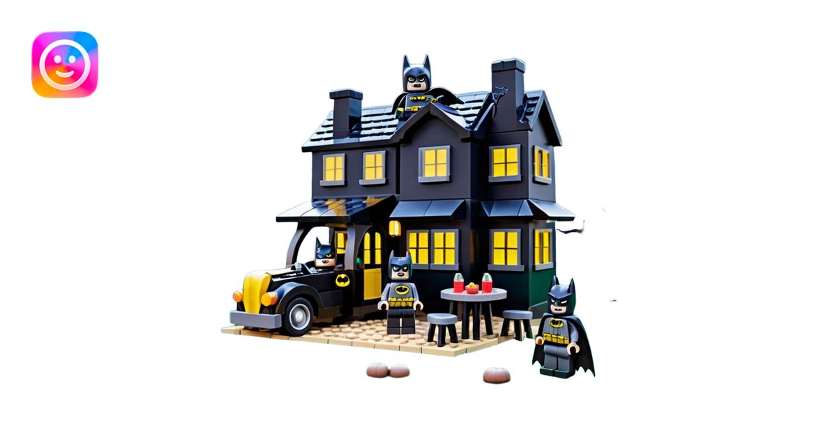 Ultra cute Lego Haunted Batman and Catwoman dream house Caravan with ...