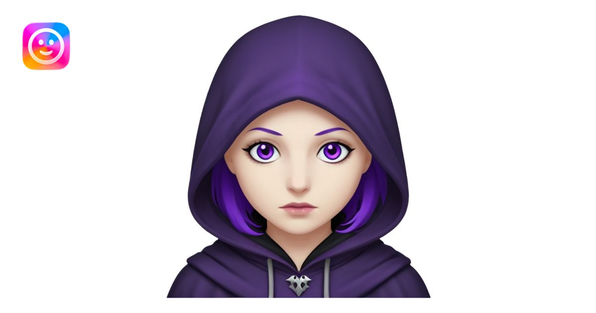 dc raven hooded emoji | AI Emoji Generator