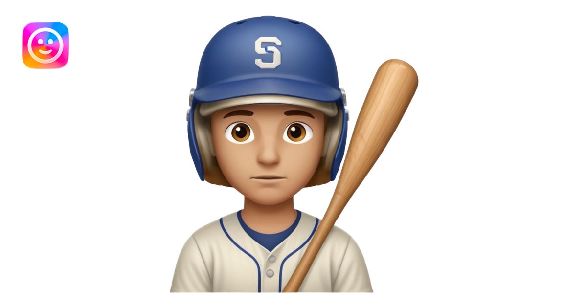 baseball player batting emoji | AI Emoji Generator