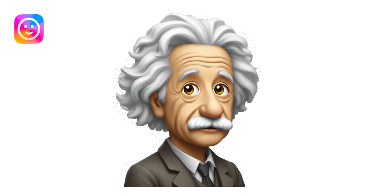 Albert Einstein emoji | AI Emoji Generator