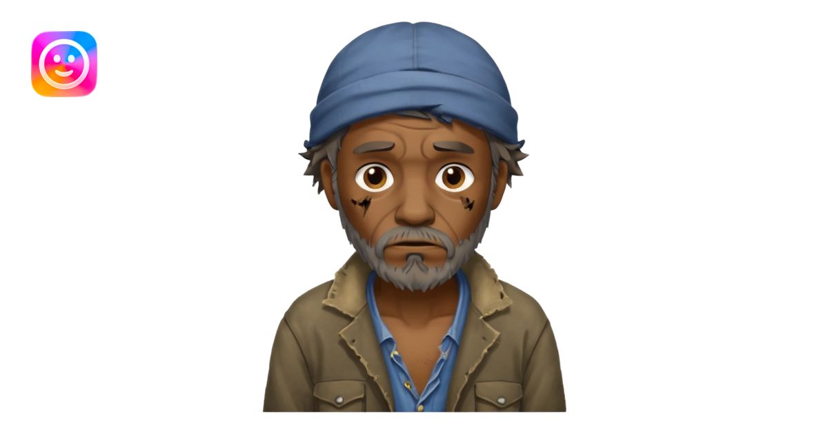 Dirty hobo emoji | AI Emoji Generator