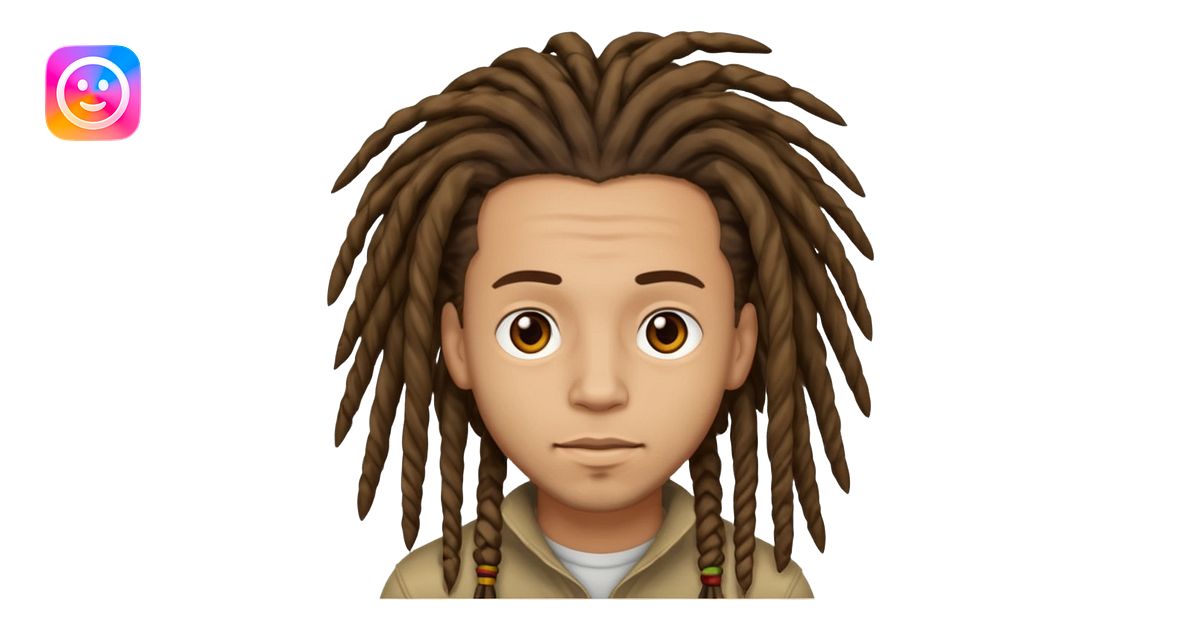 light skin man with dreadlocks emoji | AI Emoji Generator