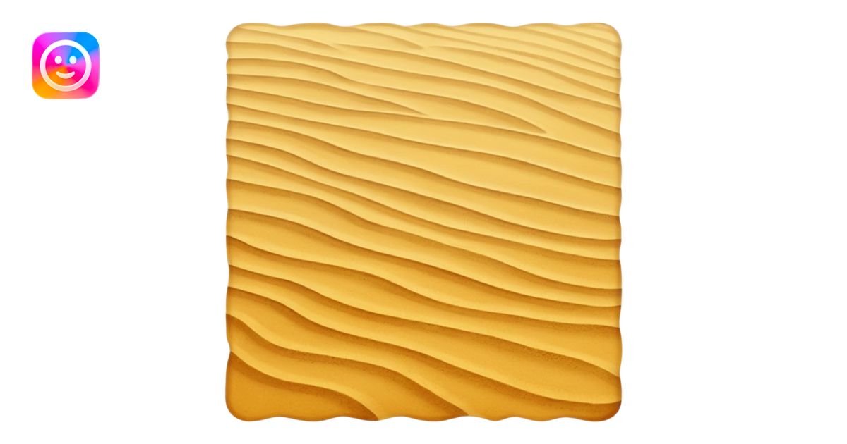horizontal yellow sand floor emoji | AI Emoji Generator