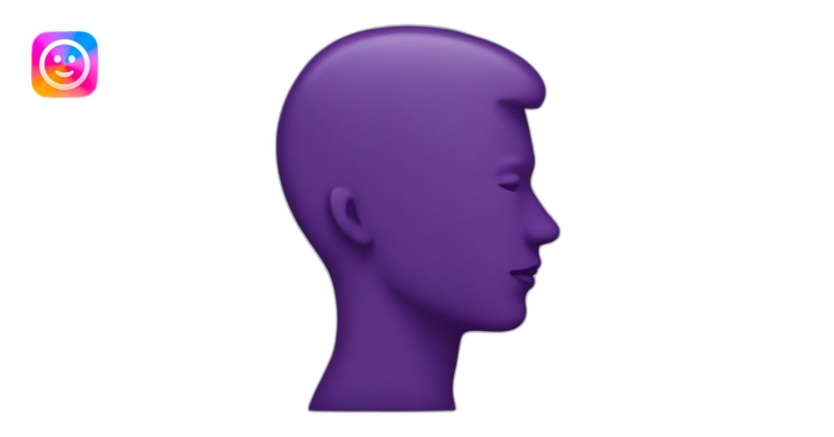 purple human silhouette emoji | AI Emoji Generator