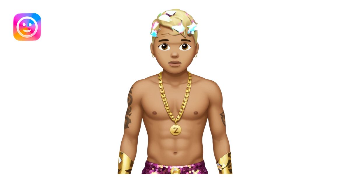 Chris Brown with blonde hair, dark brown sequin baggy pants, shirtless ...