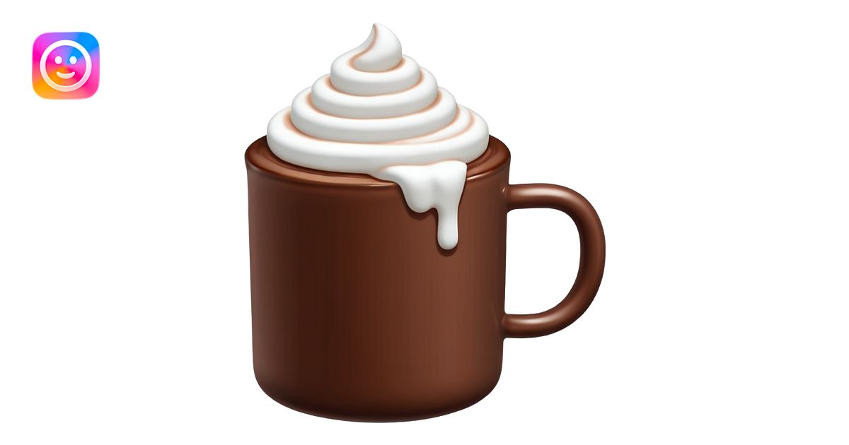Hot chocolate with marshmallows emoji | AI Emoji Generator