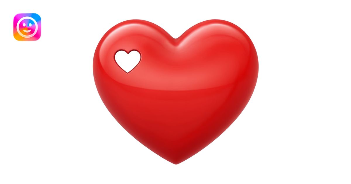 Heart message reaction emoji | AI Emoji Generator