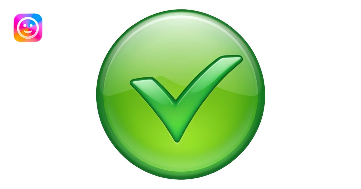 green check mark emoji | AI Emoji Generator
