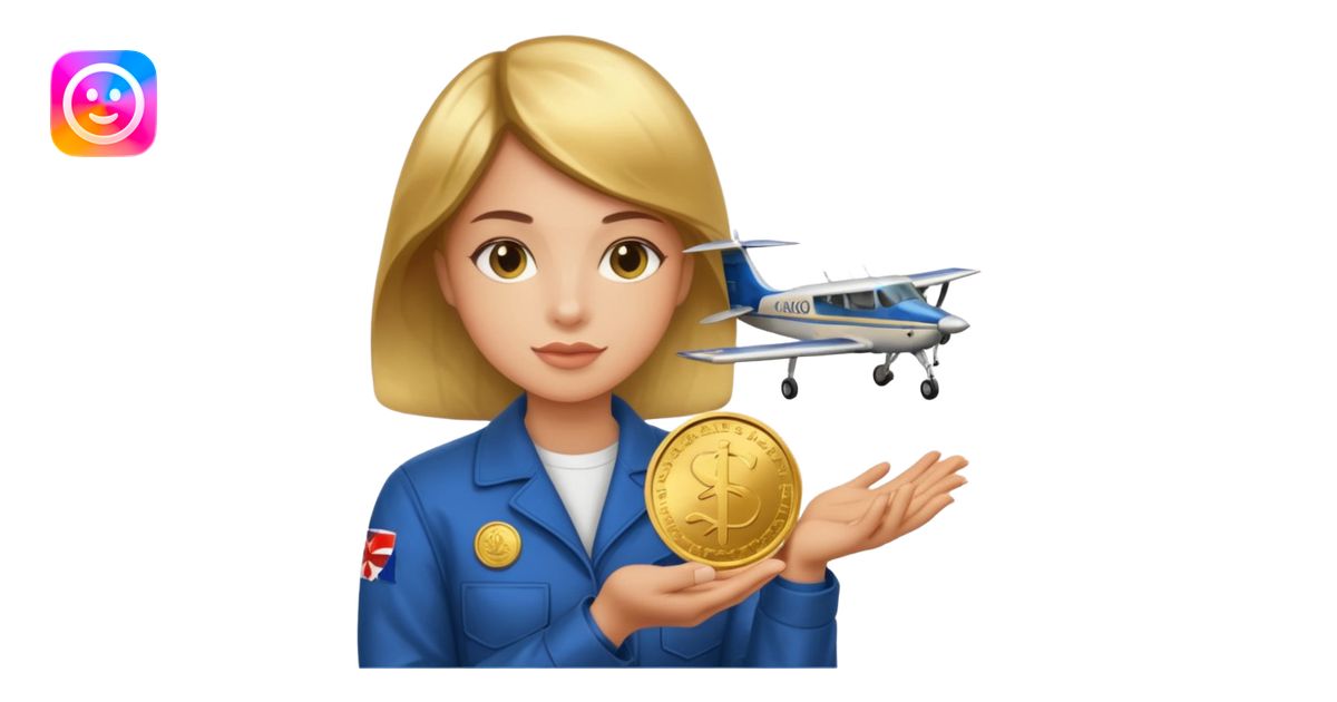 coin monet avia aircraft emoji | AI Emoji Generator