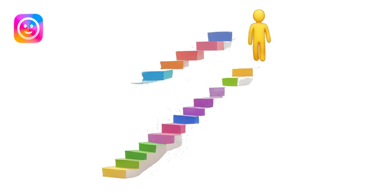 colorful steps emoji | AI Emoji Generator