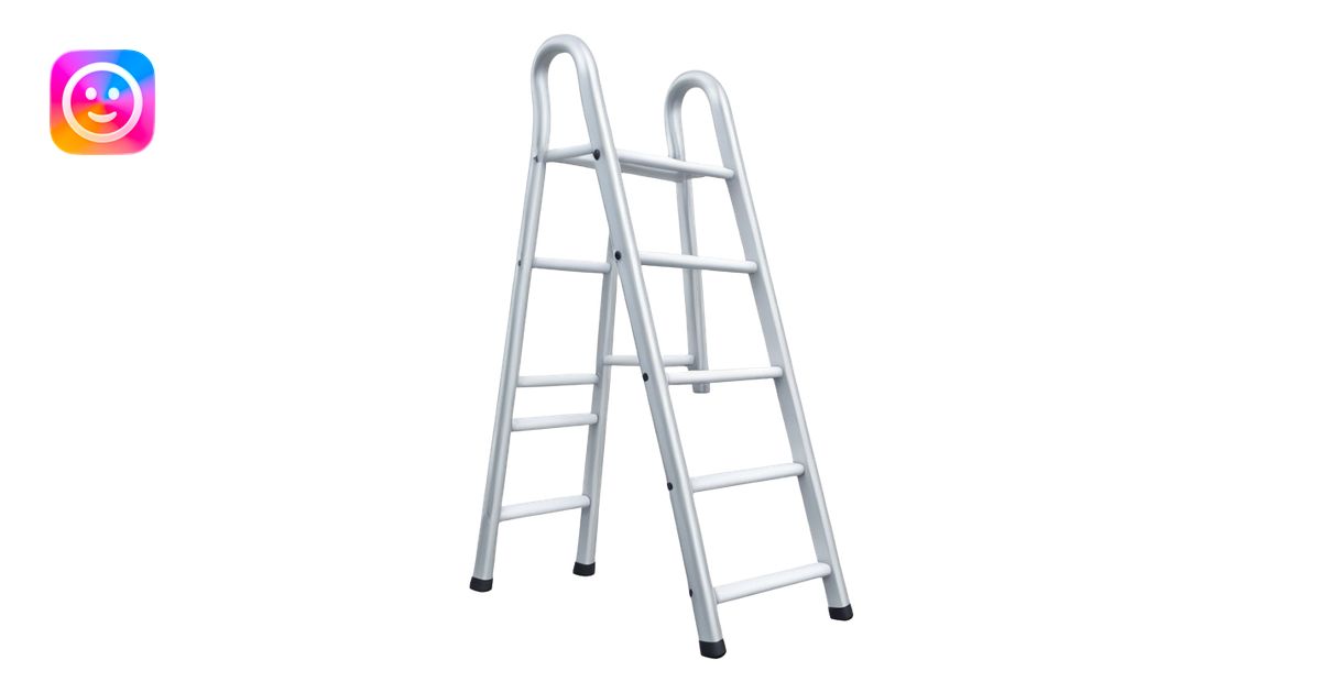 white modern ladder emoji | AI Emoji Generator