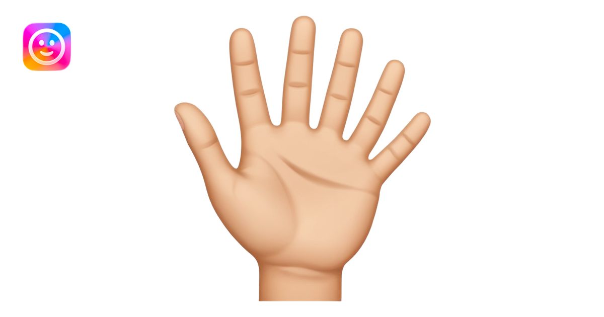 raised hand emoji | AI Emoji Generator