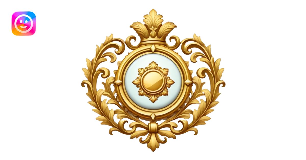 early access rococo badge emoji | AI Emoji Generator