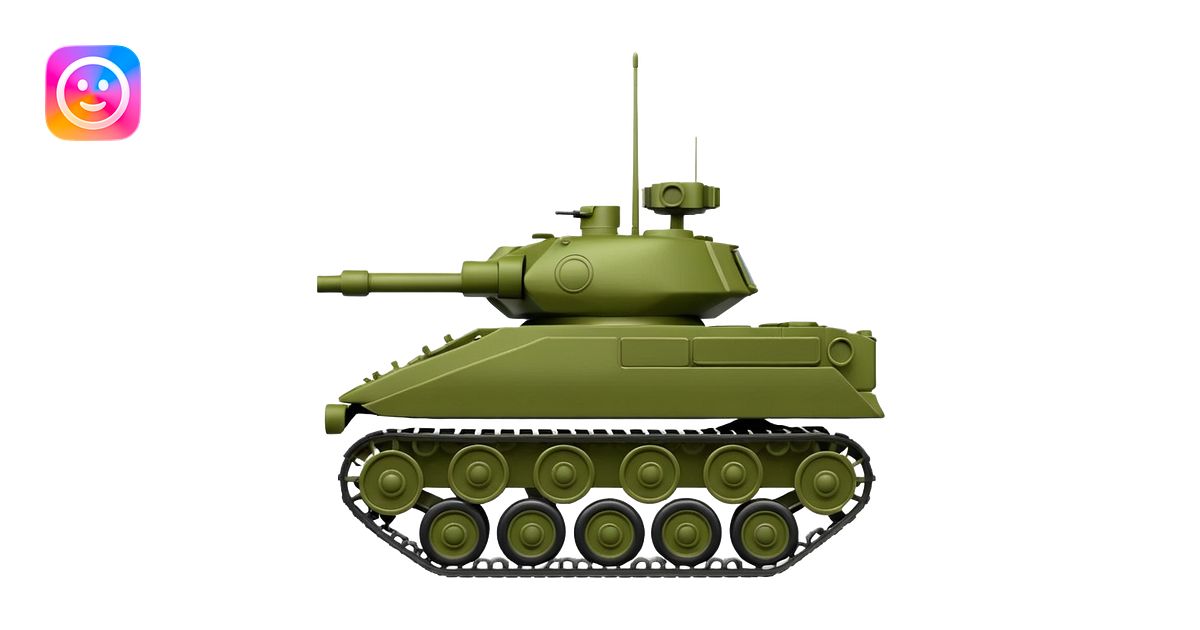 green toy soldier tank emoji | AI Emoji Generator