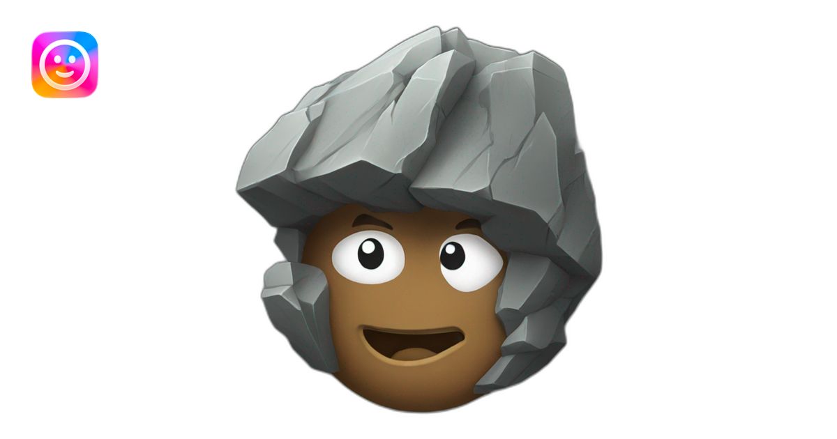 Rock emoji | AI Emoji Generator