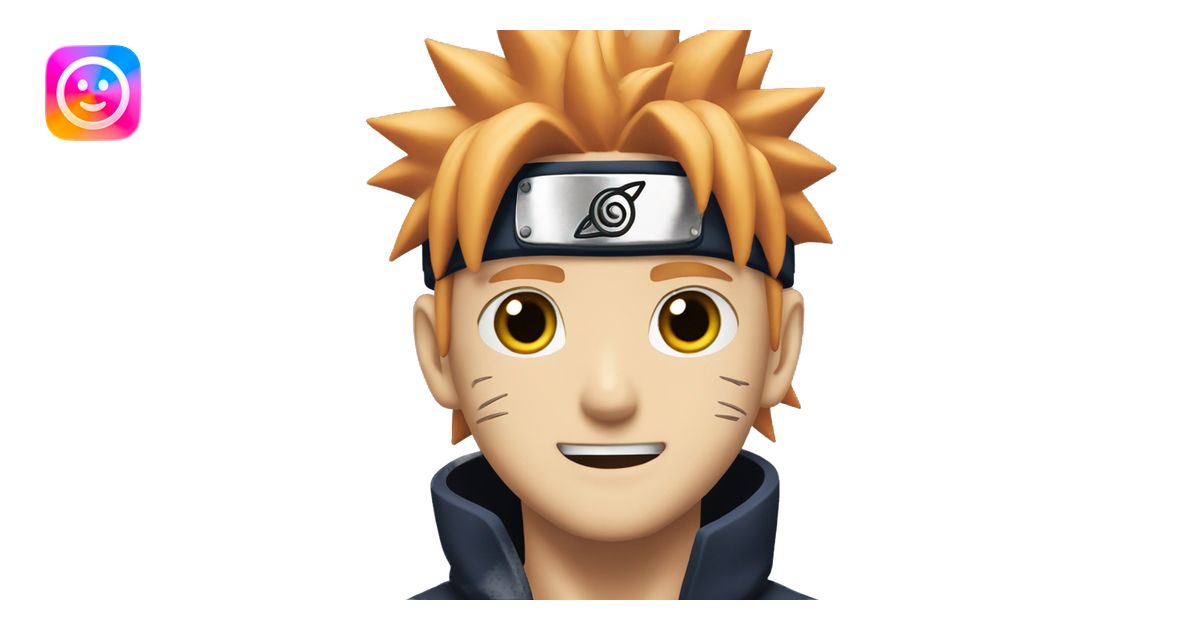 Naruto with heart eyes emoji | AI Emoji Generator